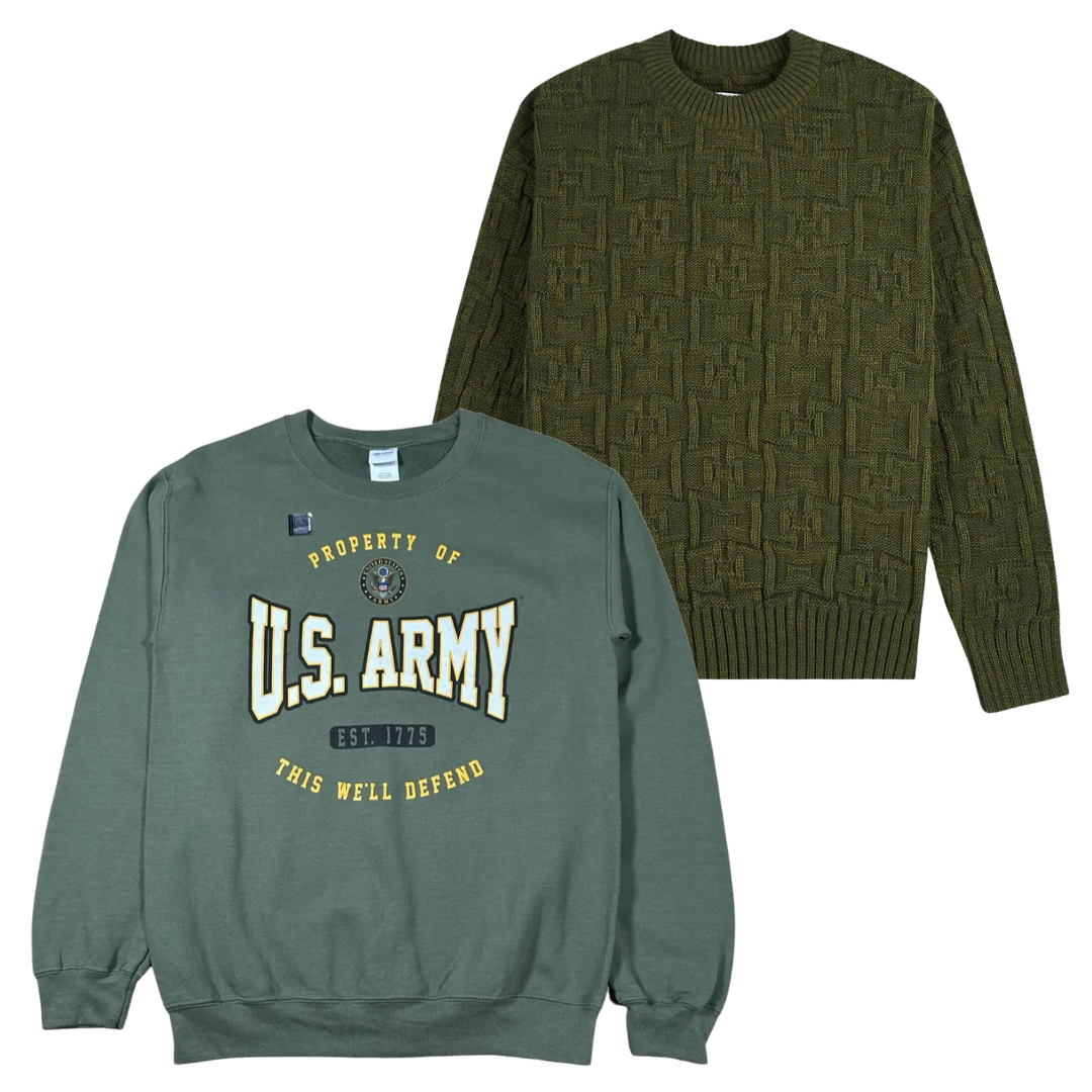 Army Sweatshirts | Vintage Wholesale Supply
