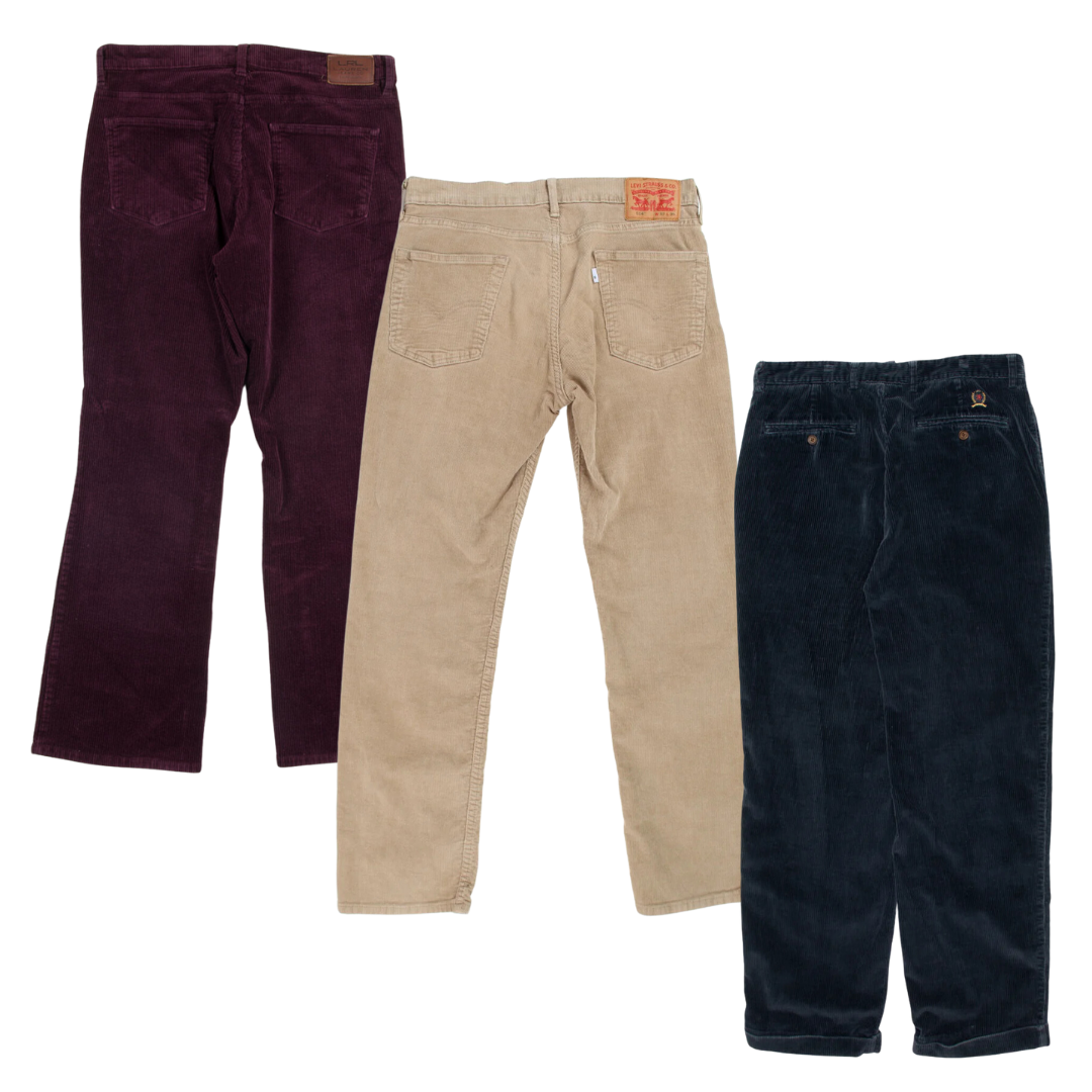 Branded Corduroy Trousers | Vintage Wholesale Supply