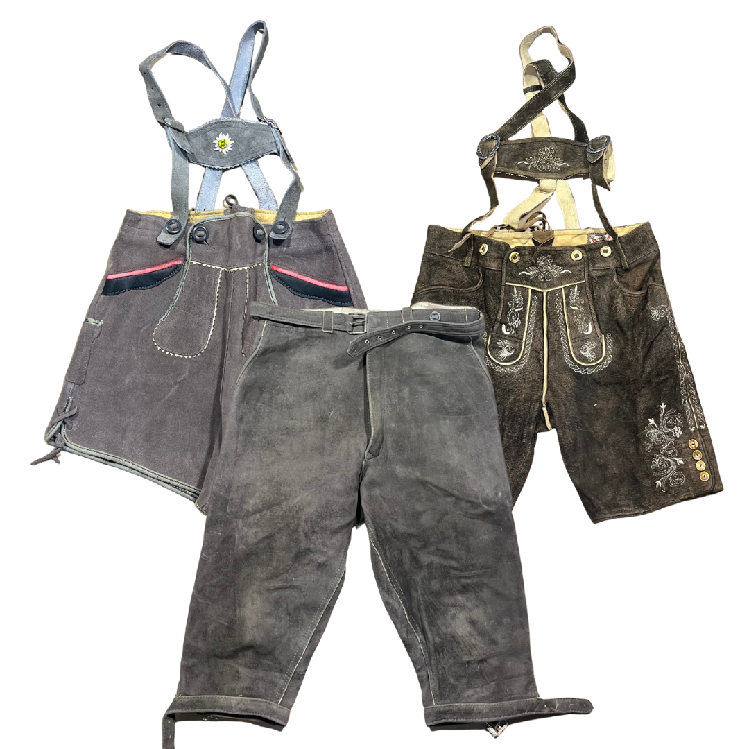 Austrian Leather Shorts | Vintage Wholesale Supply