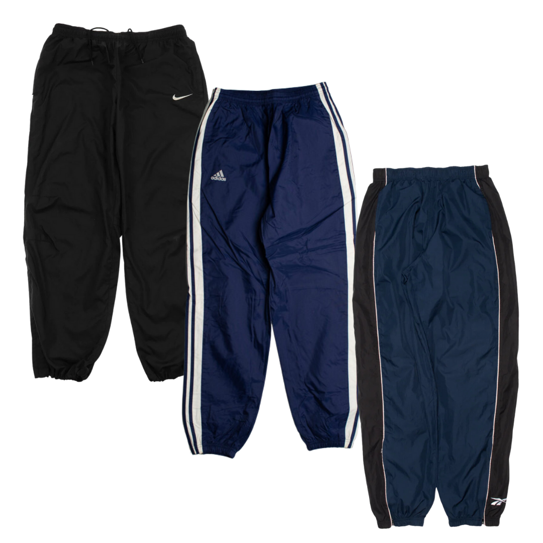 Branded Nylon Track Pants | Vintage Wholesale Supply